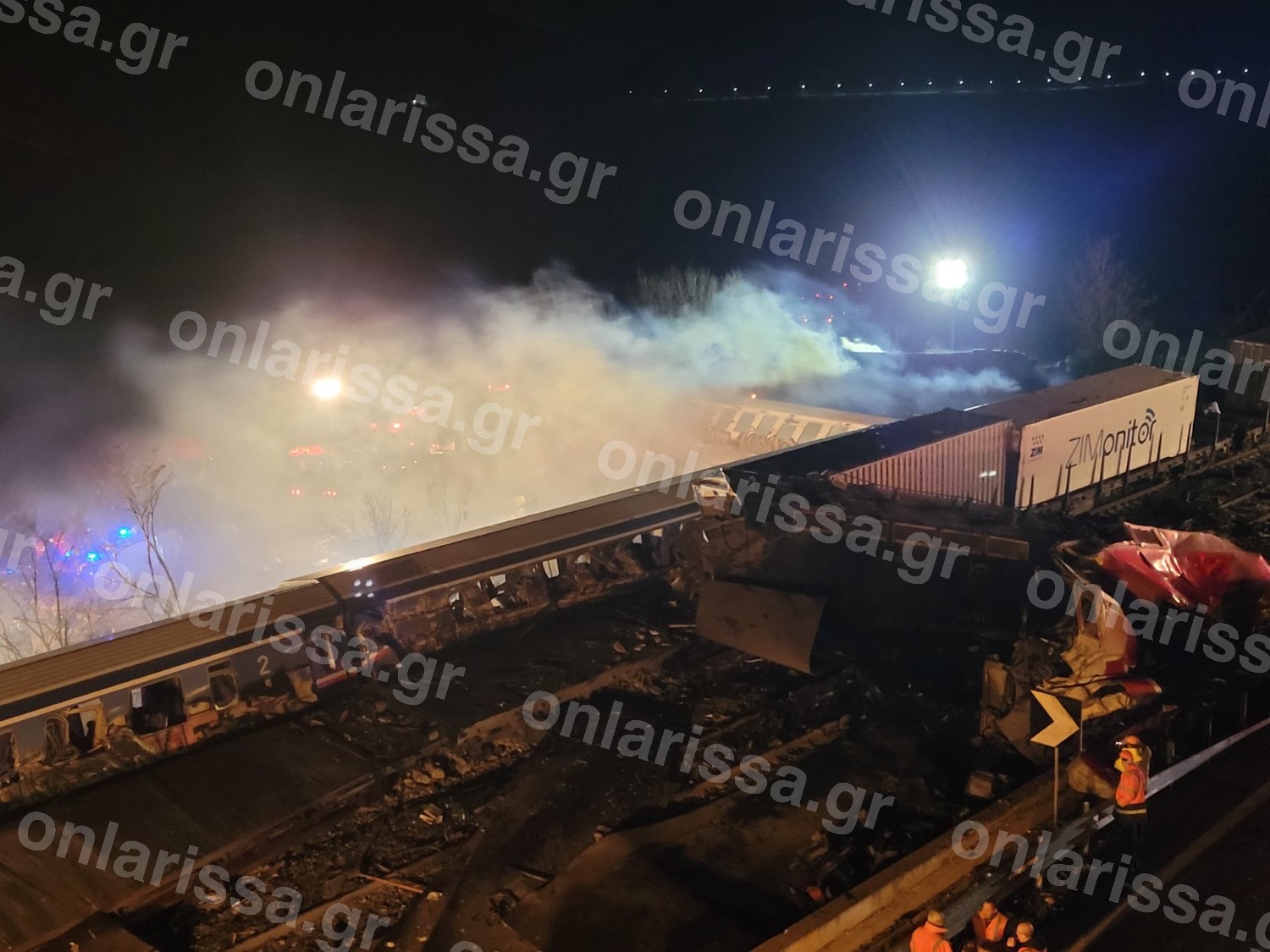 Λάρισα: Φωτογραφίες από ψηλά μετά τη σύγκρουση τρένων - Επικαιρότητα ...