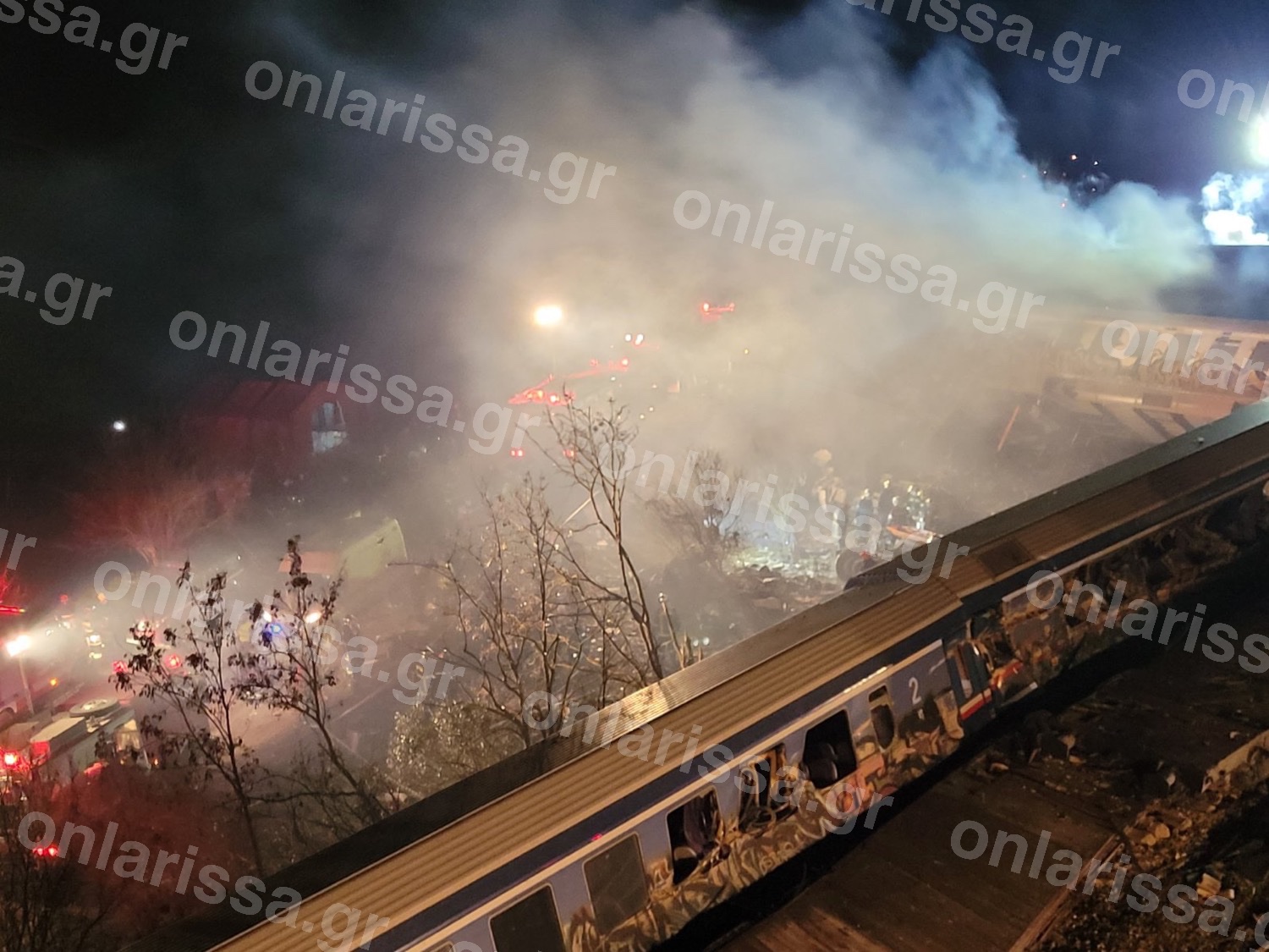 Λάρισα: Φωτογραφίες από ψηλά μετά τη σύγκρουση τρένων - Επικαιρότητα ...